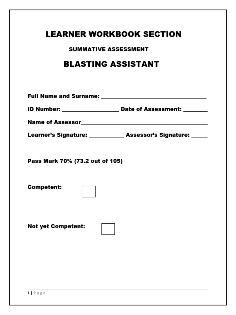 Blasting Assistant Questions. | PDF | Safety | Occupational Safety And ...