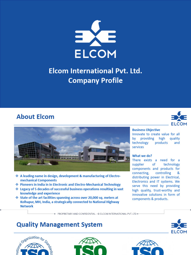 Elcom Company ProfilePDF | PDF | Ac Power Plugs And Sockets ...