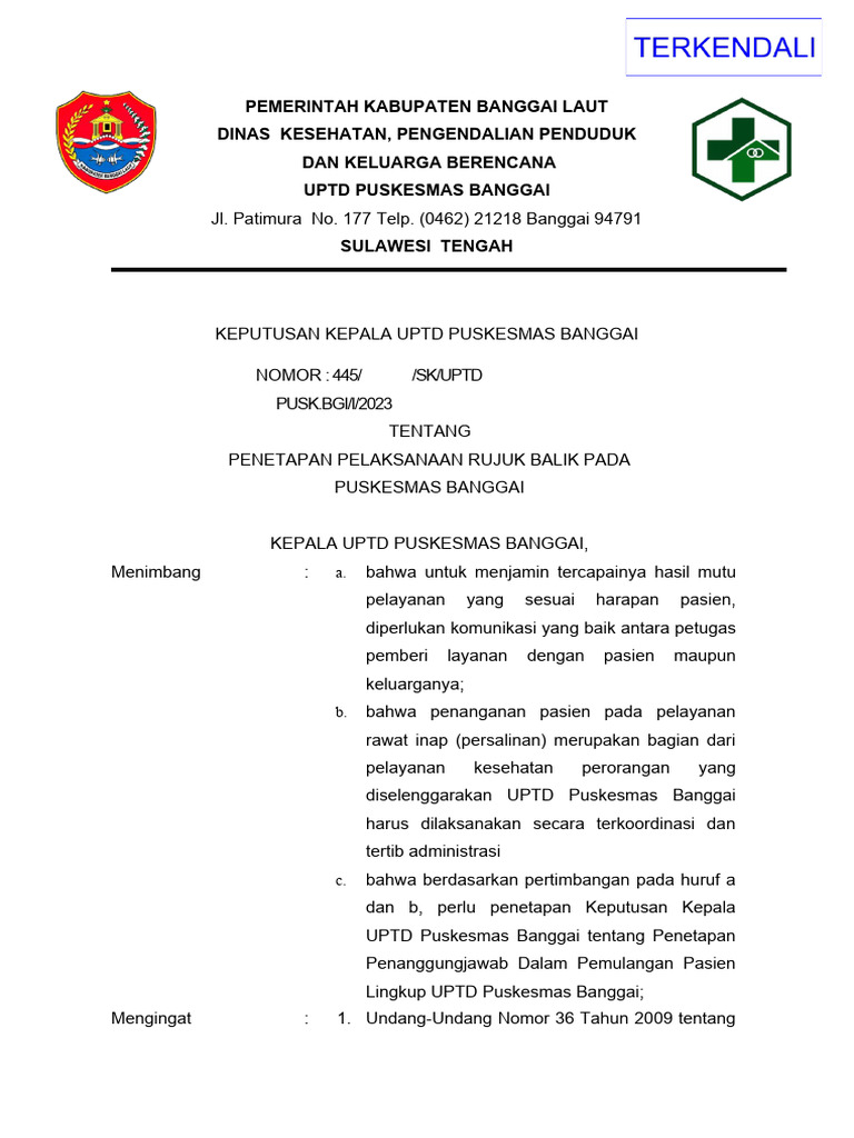 SK Rujuk Balik | PDF