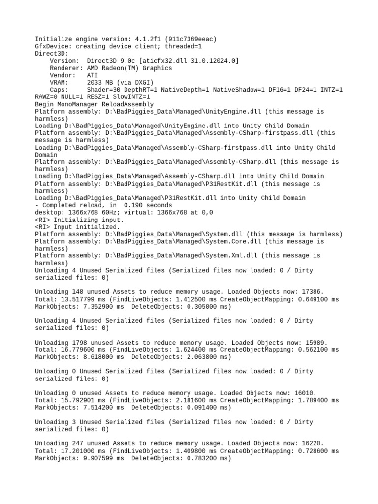 Output Log | PDF | Computers | Technology & Engineering Output Log | PDF | Computers | Technology & Engineering