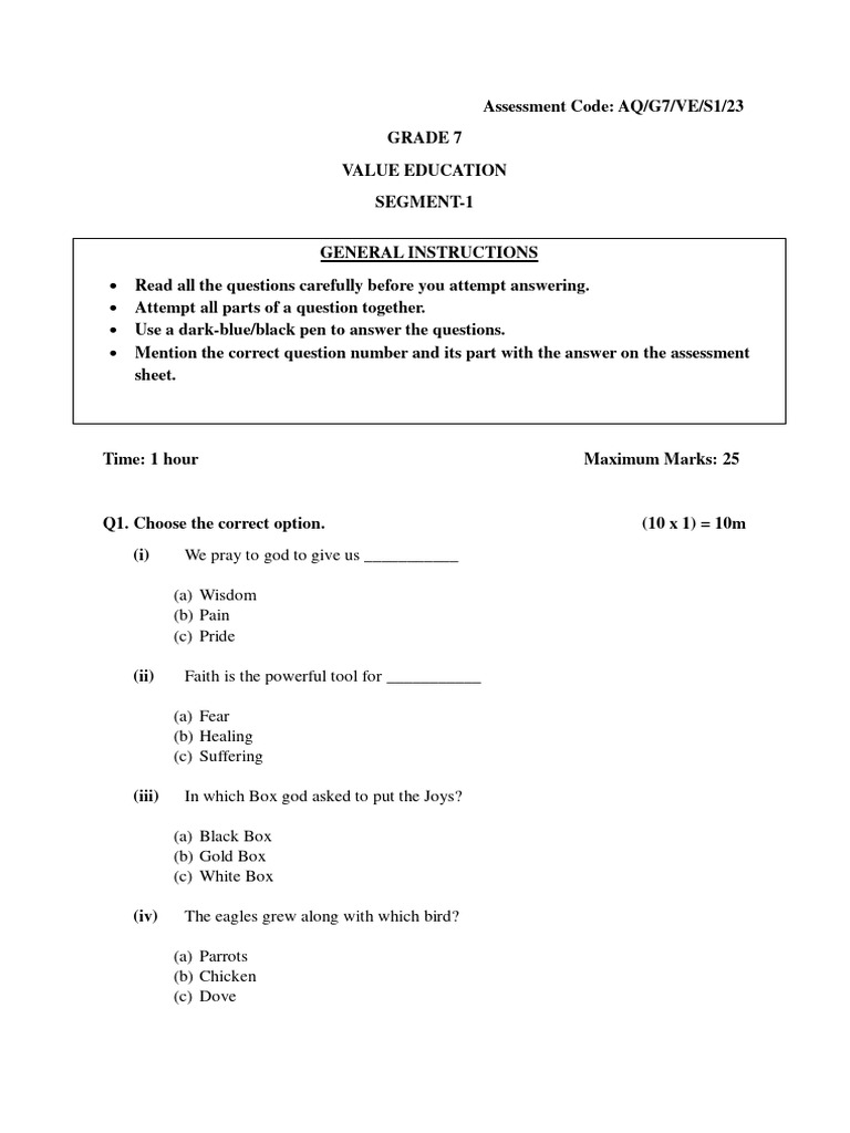 Value Education Pper | PDF Value Education Pper | PDF