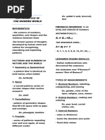 MMW Midterm Exam Reviewer Guide | PDF | Pattern | Fractal
