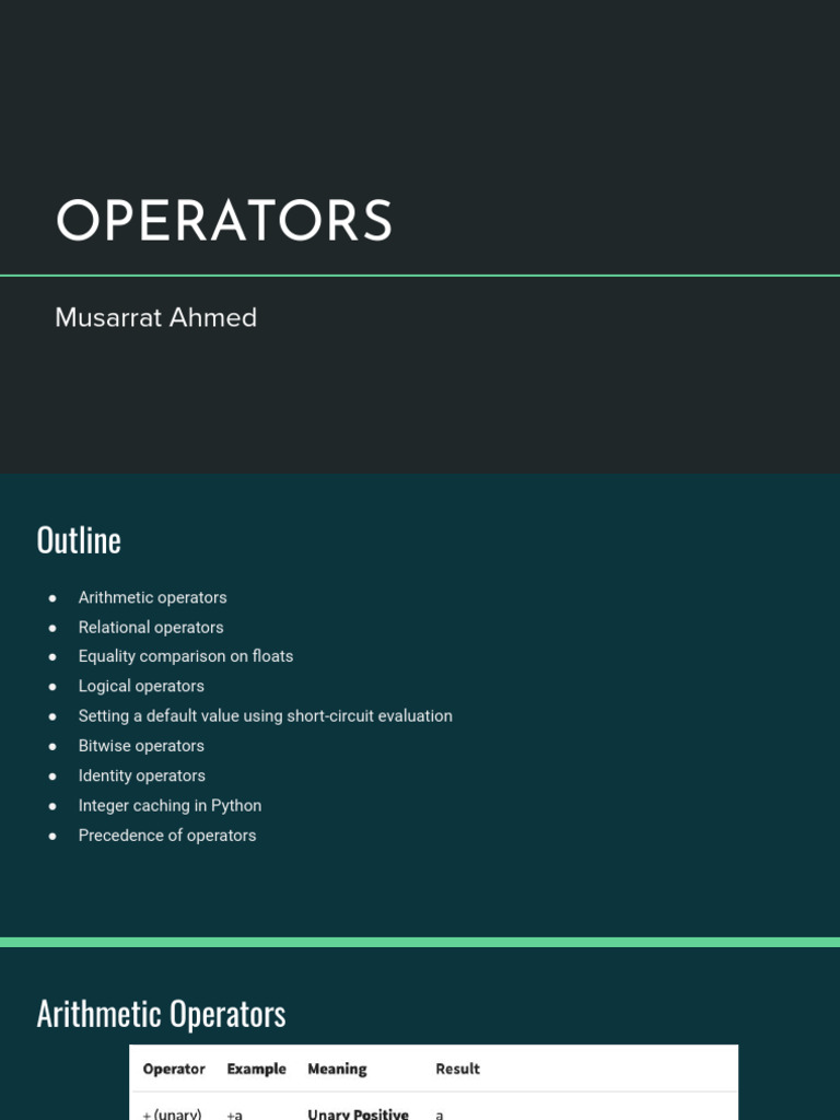Operators Complete (1) | PDF
