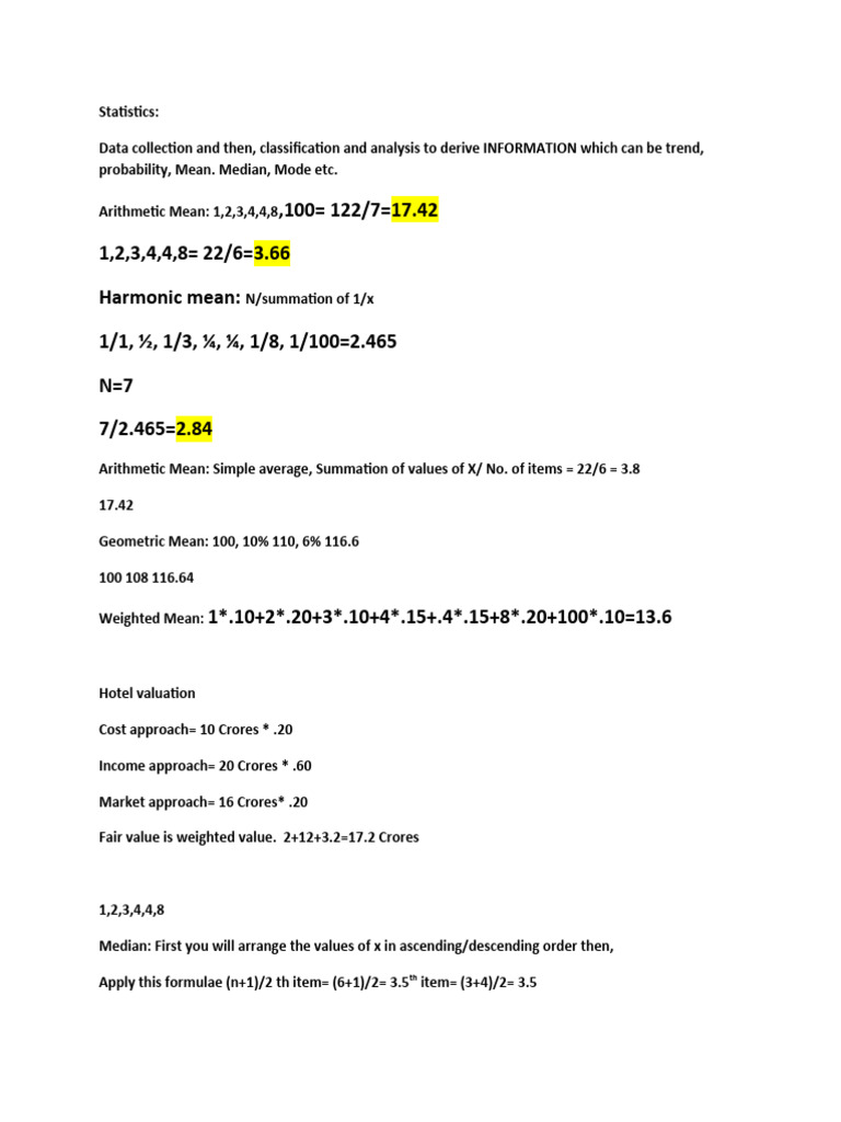 Intoduction To Statistics | PDF