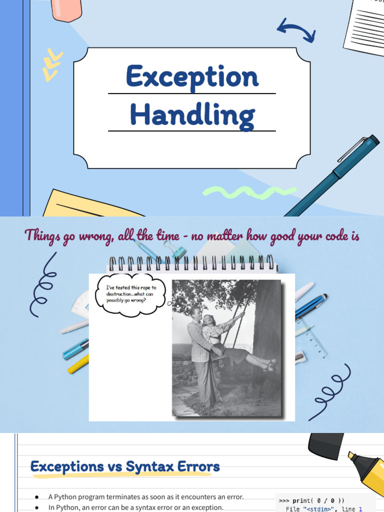 Exception Handling Complete | PDF Exception Handling Complete | PDF