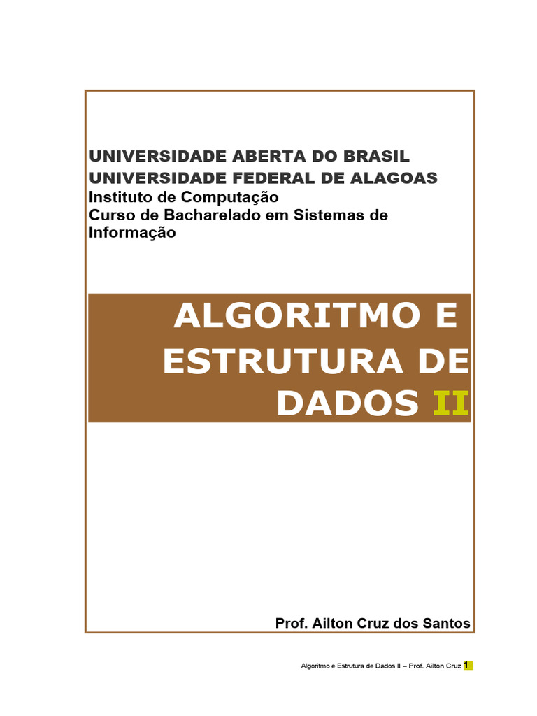 Apostila Algoritmos e Estruturas de Dados II | PDF | Python (linguagem ...