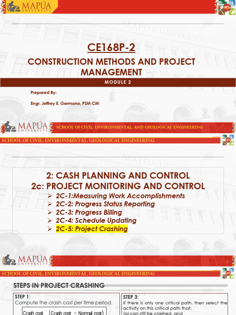 Module 2c.1 Additional Project Crashing | PDF