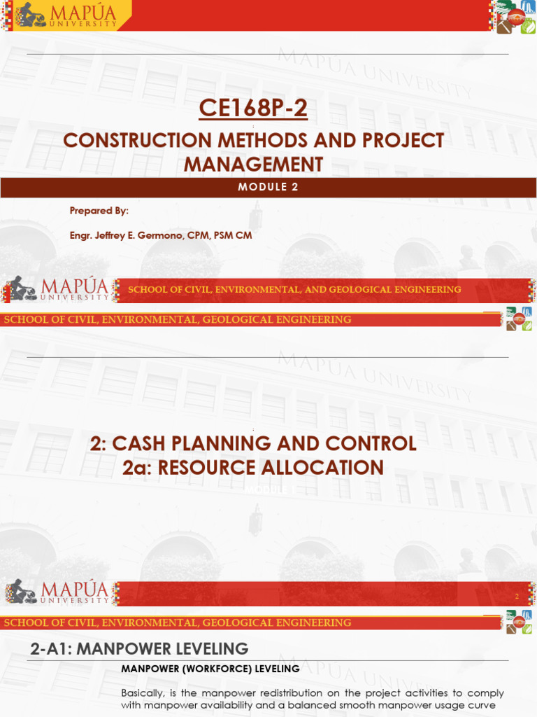 Module 2 Manpower Leveling | PDF | Human Resources | Engineering