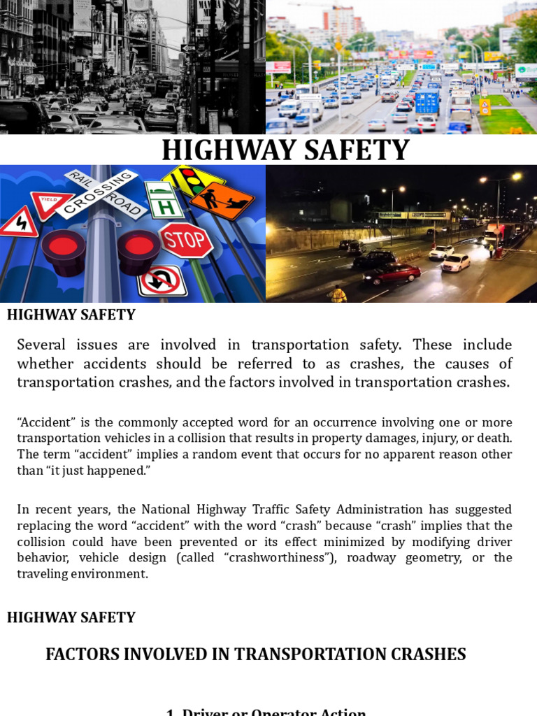 CE122-2 - Highway-Safety - 211209 | PDF | Traffic Collision | Road ...