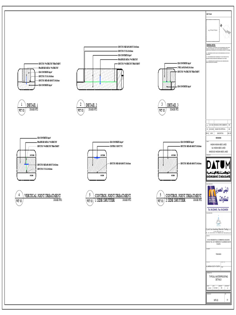 Typical Waterproofing Details WP-03 | PDF | Building Engineering ...