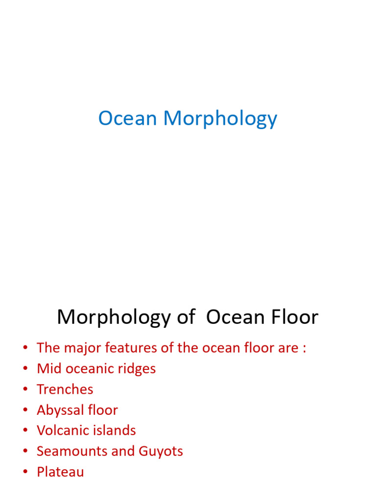 Ocean Morphology - 2 | PDF