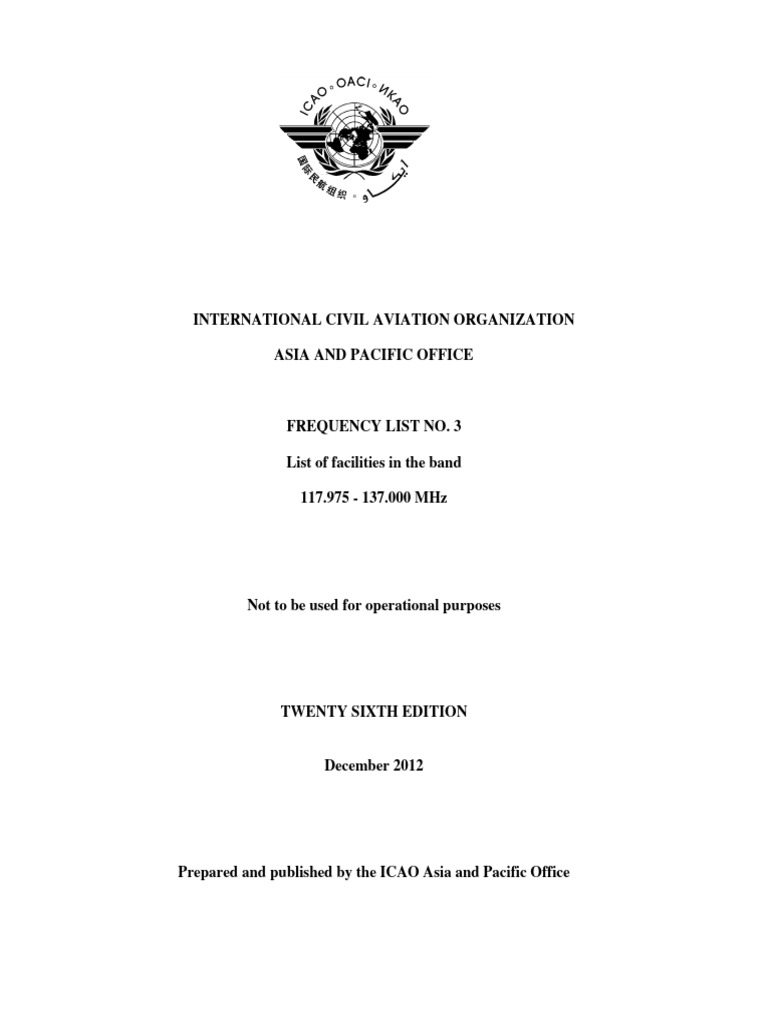 VHF Frequency List for Aviation | PDF | Air Traffic Control | Very High ...