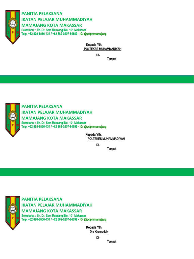 Format Amplop PD (3) - 1 | PDF