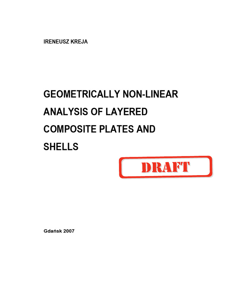Geometrically Non-Linear Analysis of Layered Composite Plates and ...
