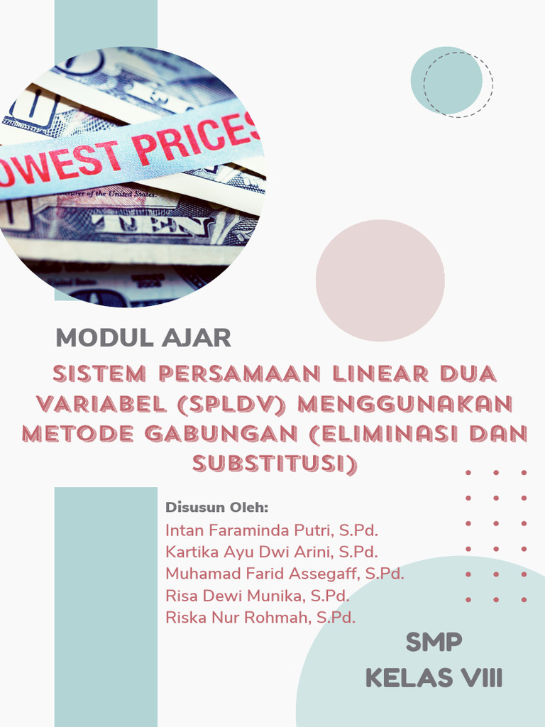 Modul Ajar SPLDV Metode Gabungan | PDF