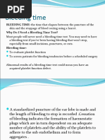 Duke Method for Bleeding Time Procedure | PDF