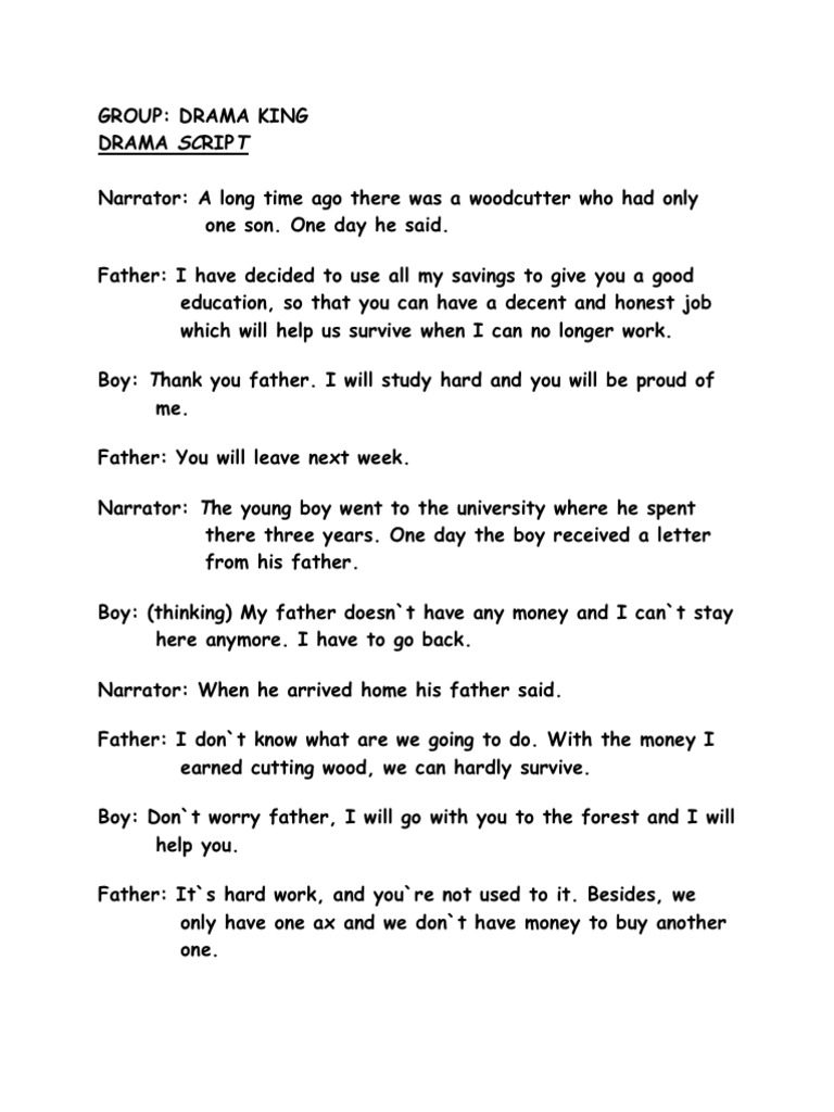 Arya Drama Group Script | PDF