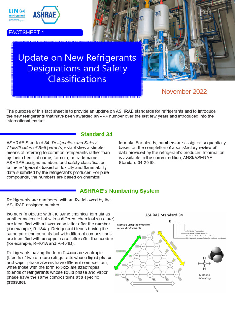 ASHRAE Refrigerant Standards Update | PDF | Engineering Thermodynamics ...