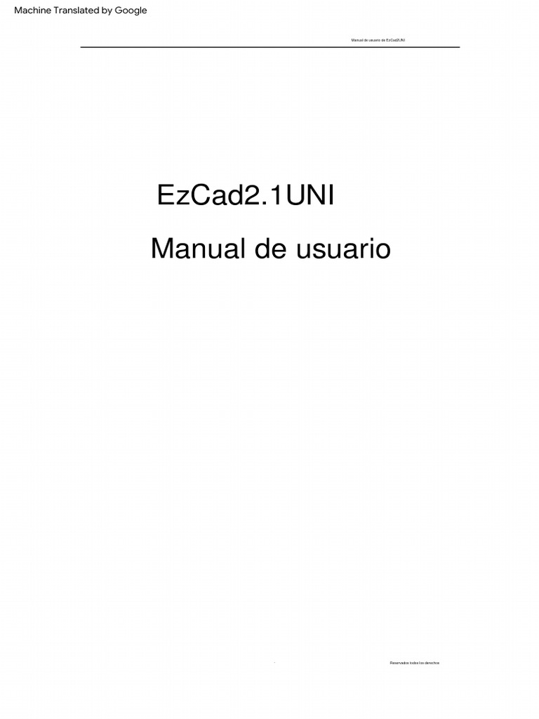EzCad2 Manual ES | PDF | Archivo de computadora | Software