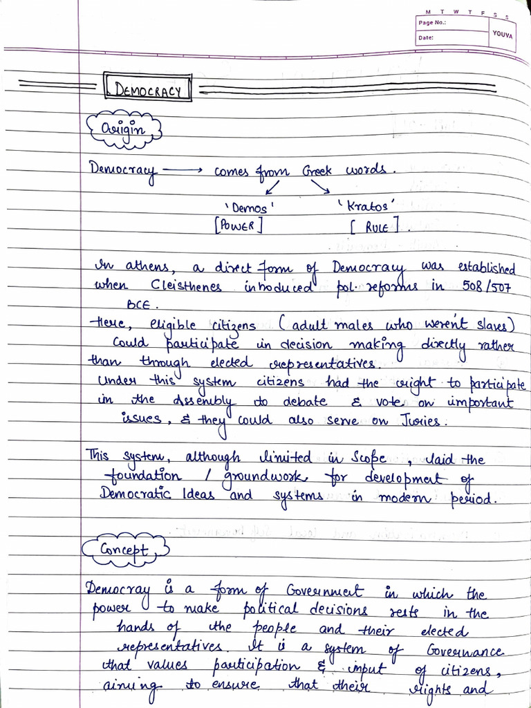 Nandani Political Science Notes Sem 3 | PDF