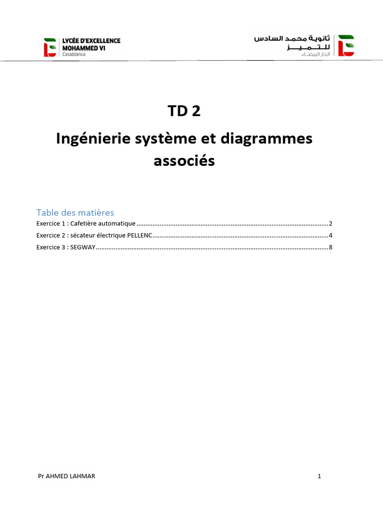 Solution TD2 - 230930 - 174134 | PDF | Rotation | Café