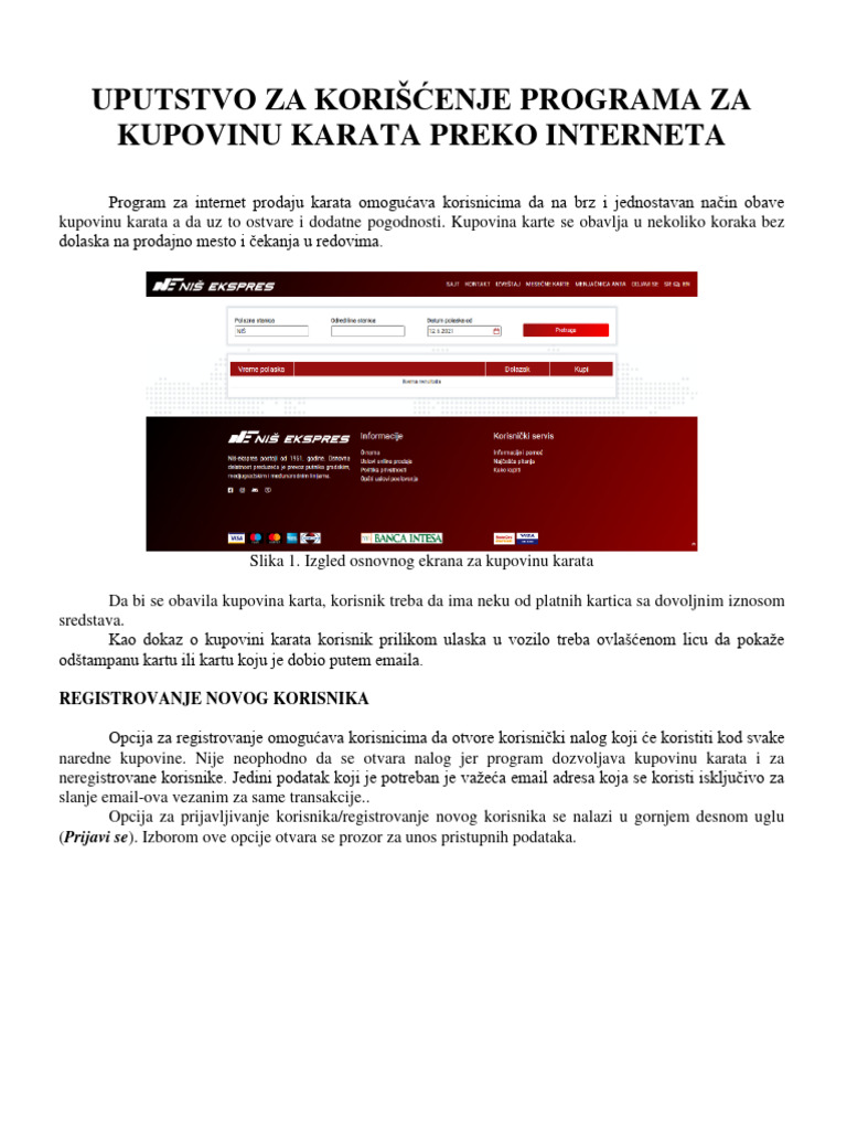 Uputstvo Internet Prodaja | PDF