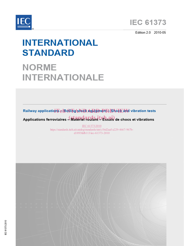 Iec 61373 2010 | PDF