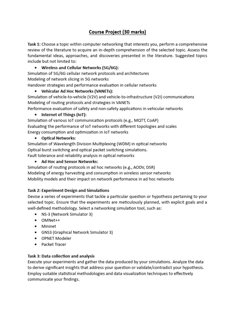 Course Project | PDF | Wireless Ad Hoc Network | Data