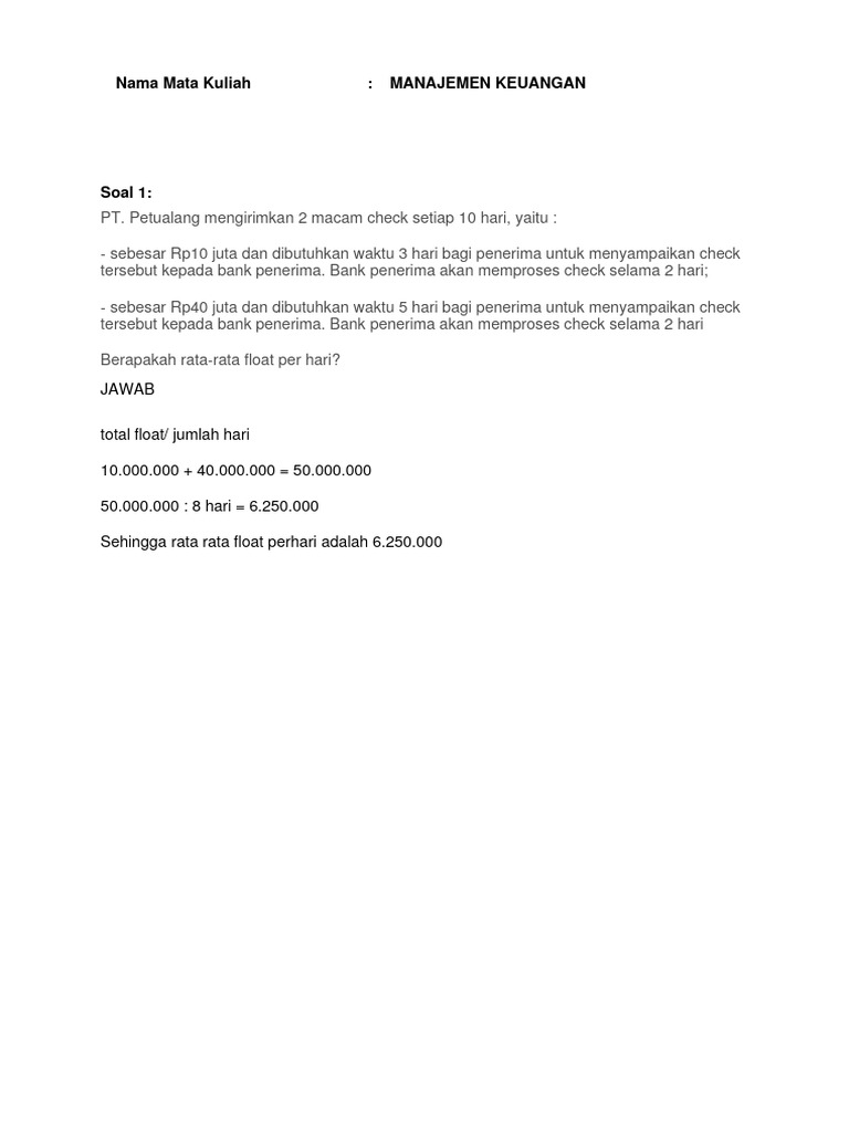 TMK 2 - Ekma4213 Manajemen Keuangan | PDF