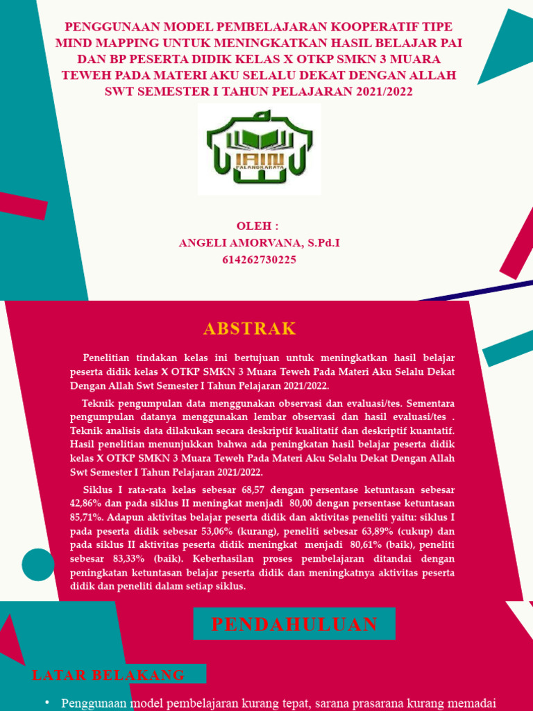 Peningkatan Hasil Belajar PAI dengan Mind Mapping | PDF | Seni