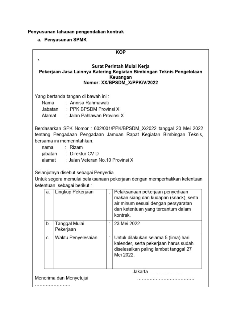 Lampiran 7 - Form SPMK dan Monitoring Jadwal Pengiriman | PDF