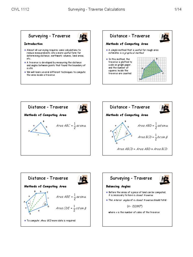 Surveying Traverse | Surveying | Latitude | Free 30-day Trial | Scribd