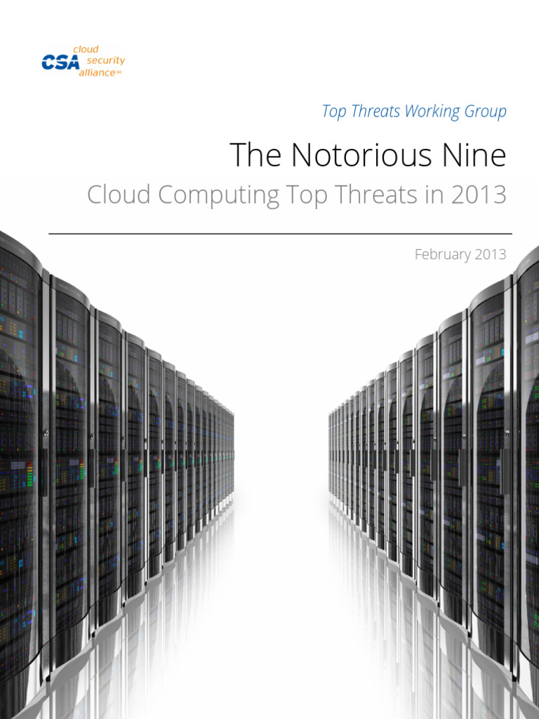 The Notorious Nine Cloud Computing Top Threats in 2013 | PDF | Cloud ...