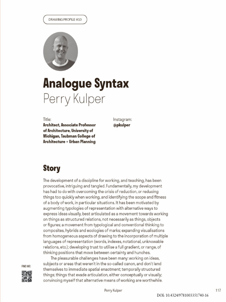 Perry Kulper | PDF | Drawing | Visualization (Graphics)