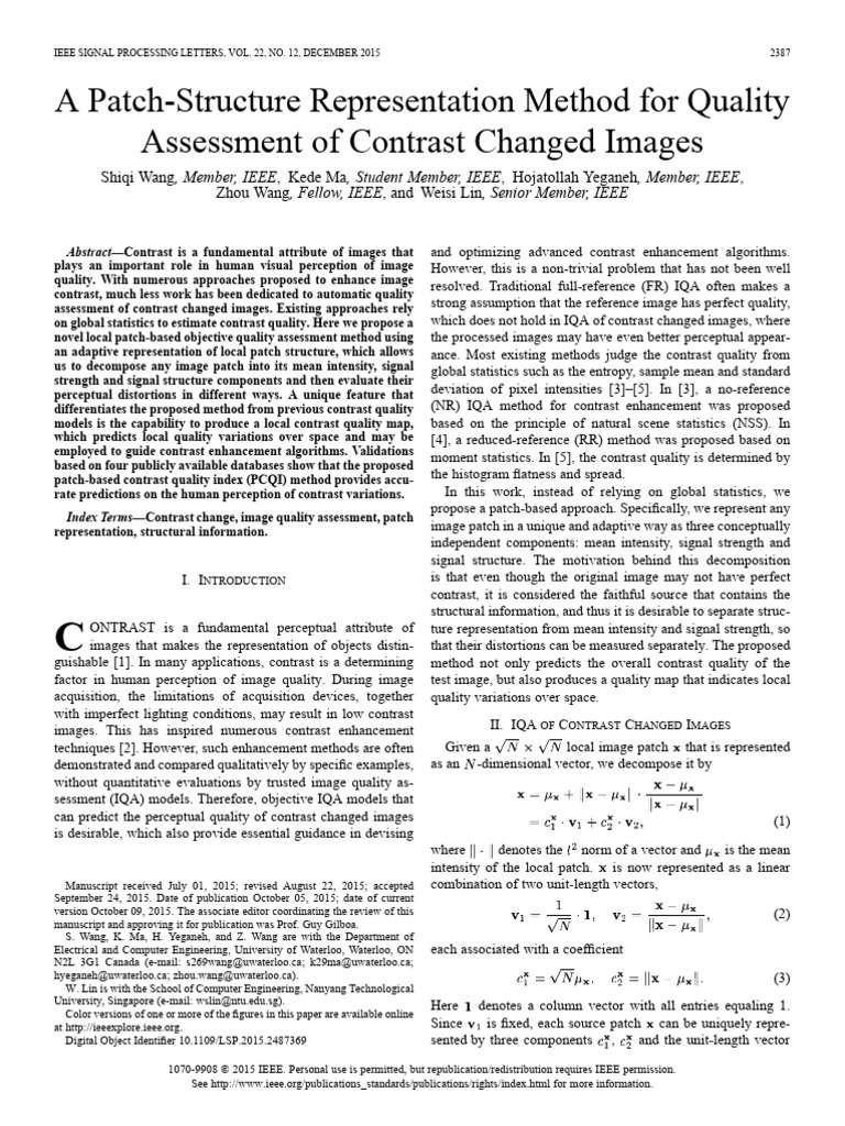 15_SPL_PCQI | PDF | Contrast (Vision) | Perception