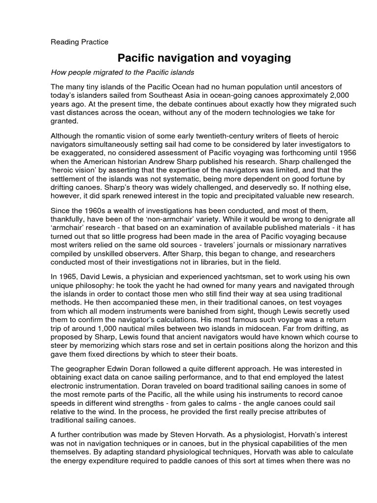 pacific-navigation | PDF | Pacific Ocean | Navigation