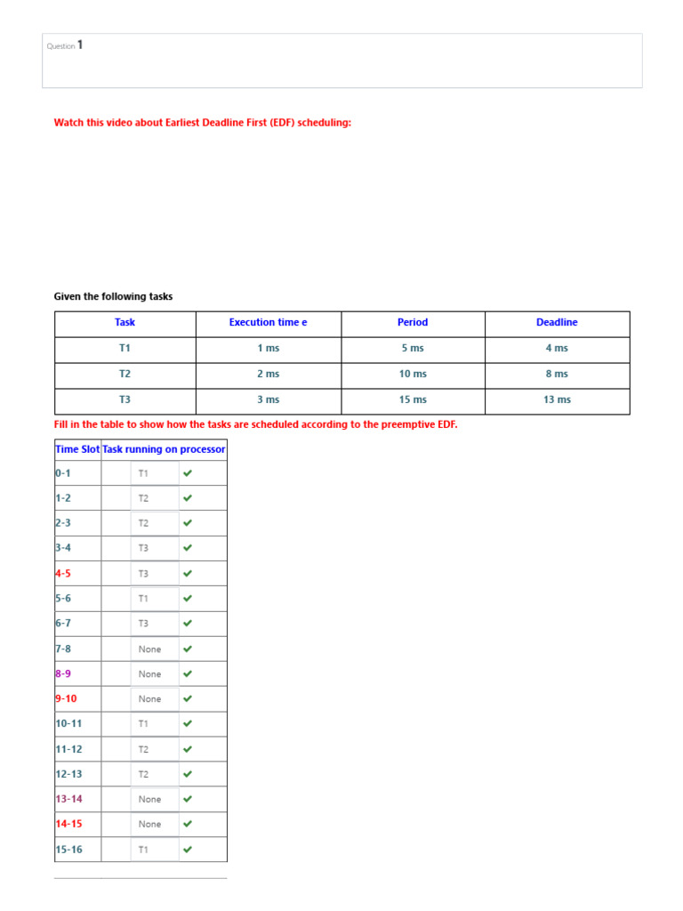 LQ 6-3 | PDF | Scheduling (Computing) | Algorithms