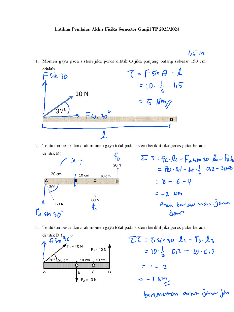 Soal PAS Fisika 11 MIPA | PDF | Sains & Matematika