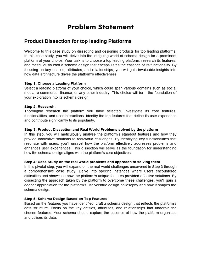 Product Dissection | PDF