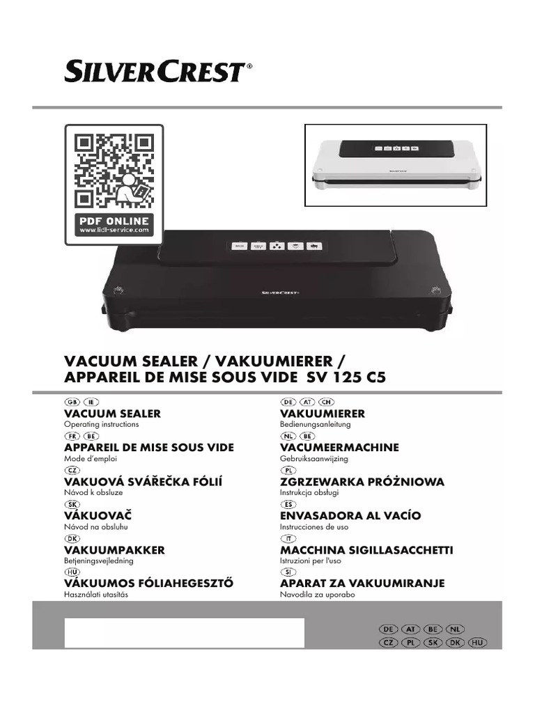 Manual de Utilizare SilverCrest SV 125 C3 (270 Pagini) | PDF