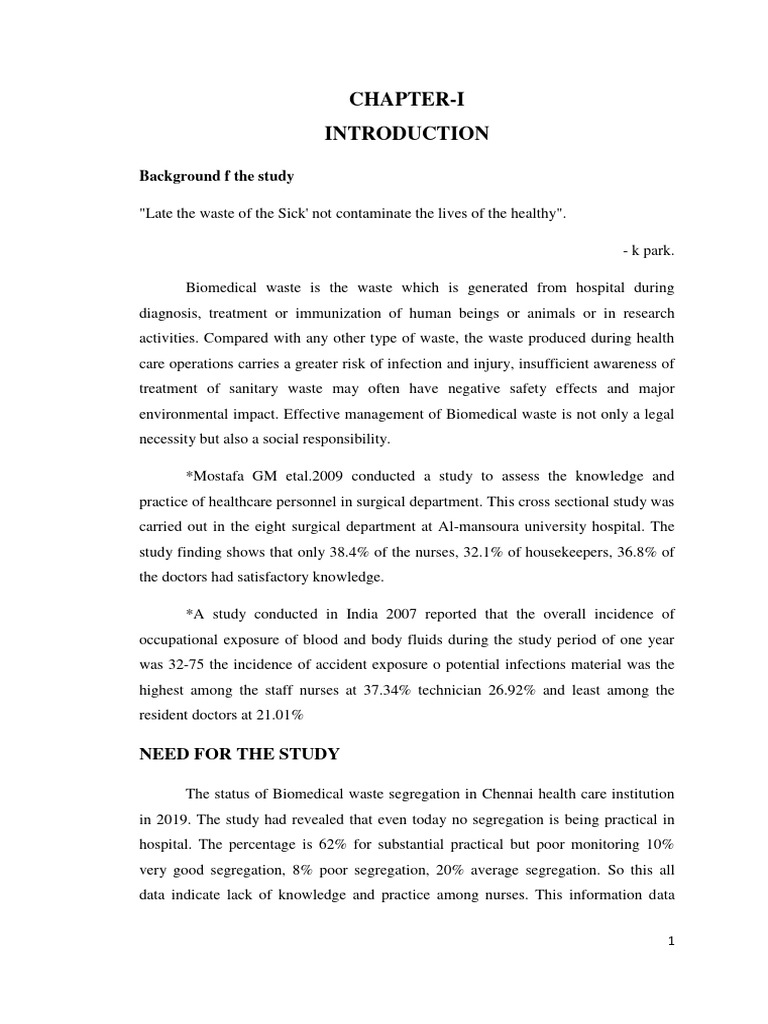 Bio Medical Waste Nursing Pdf