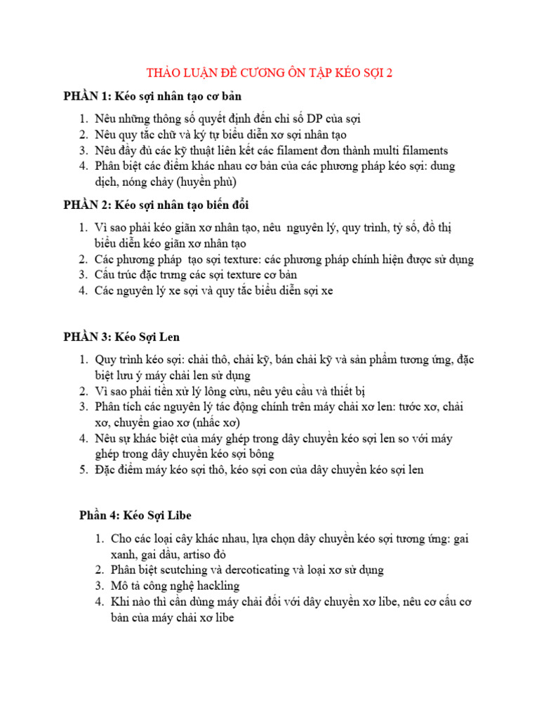 Thao Luan de Cuong On Tap Keo Soi 2 | PDF