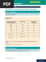 IB Math HL Formula Booklet 2023 | PDF | Area | Logarithm