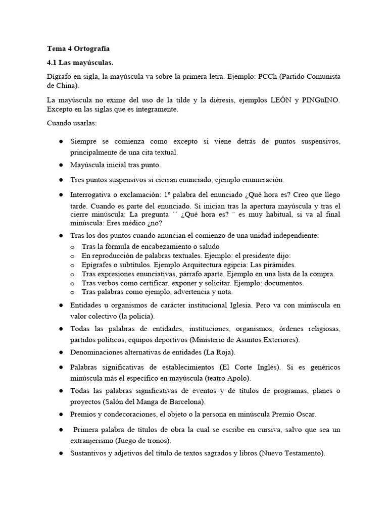 Tema 4 Ortografía | Descargar gratis PDF | Semiótica | Gramática