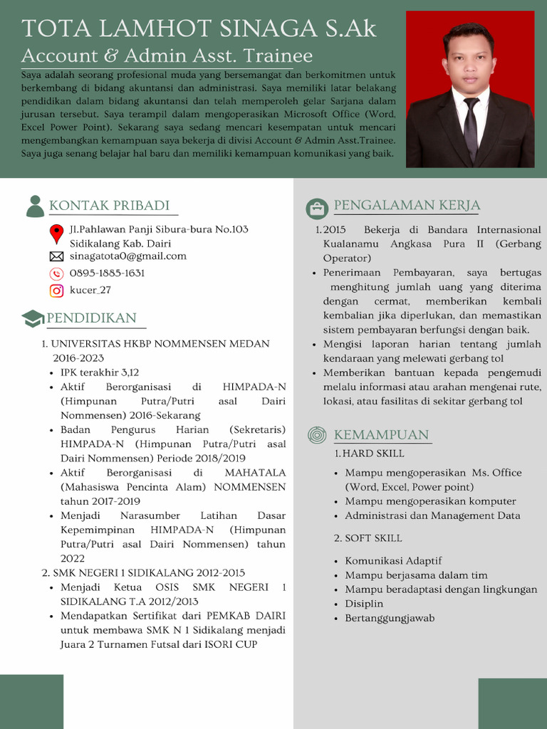 Tota Lamhot CV - Merged | PDF