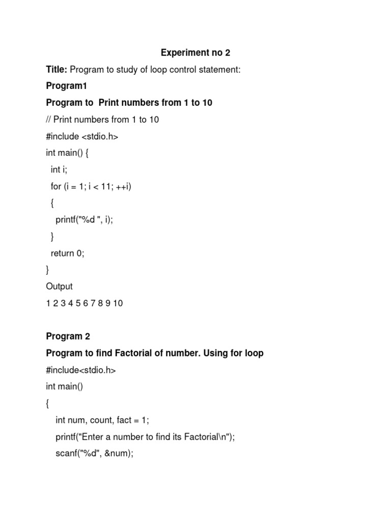 APL Experiment No2 | PDF