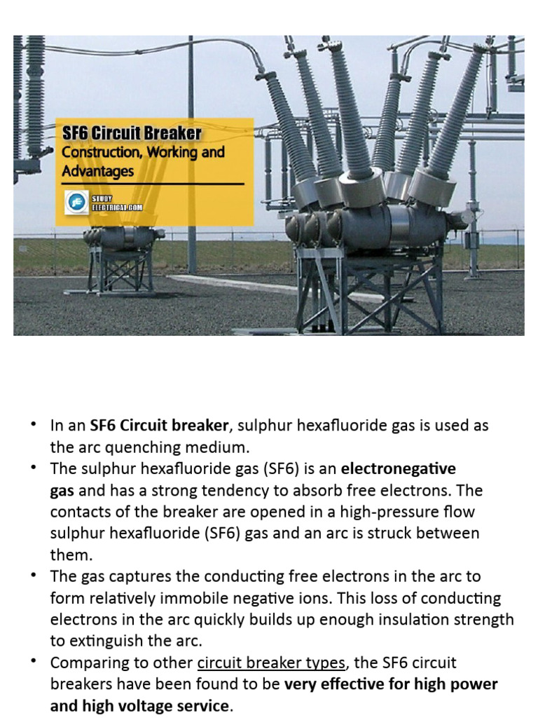 SF6 Circuit Breaker | PDF | Electric Arc | Materials