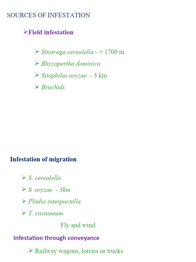 Sources of Infestation | PDF