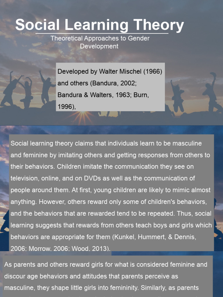 Social Learning.ppt | PDF | Gender Studies | Gender