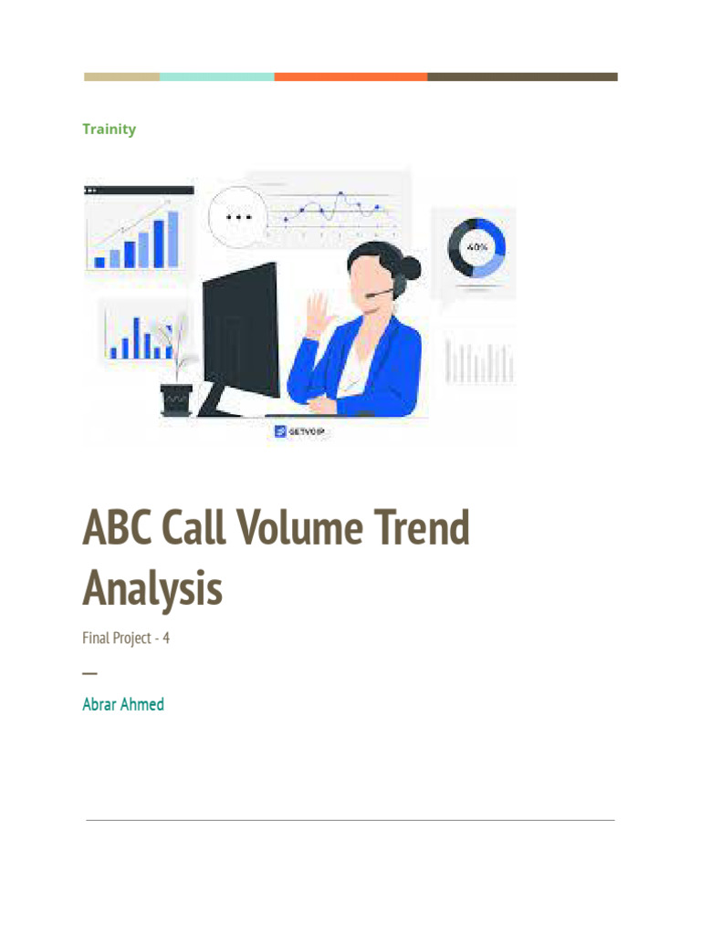 Call Volume Trend Analysis Report | PDF | Customer Experience | Summation